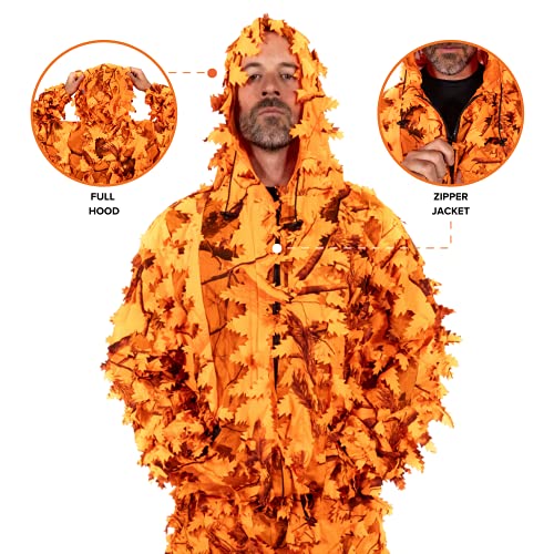Snapklik.com : Arcturus 3D Realtree AP Blaze Orange Ghillie Leaf Suit ...
