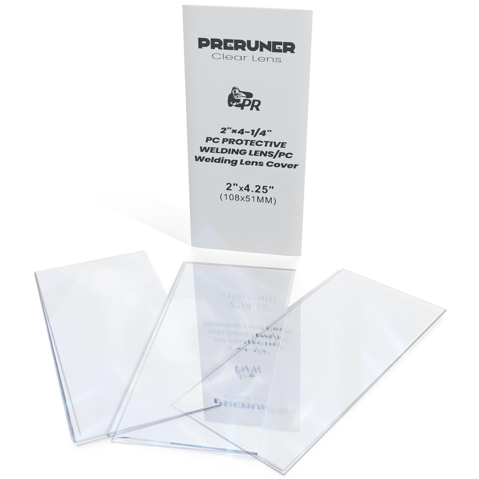 Snapklik.com : 10 Pack 2x4.25" Clear Welding Lenses, Replacement Clear ...