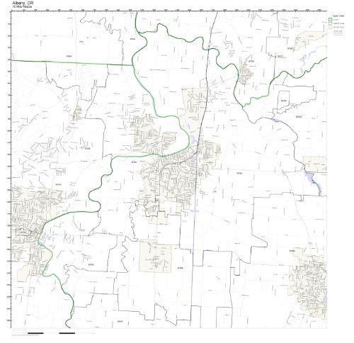 Albany, OR ZIP Code Map Not Laminated: Amazon.com: Office Products
