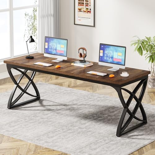 Amazon.com: Tribesigns 78.7" Extra Long 2 Person Desk, Double Computer ...