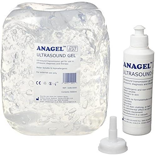 Anagel UGEL5000 Ultrasound Gel Bottle 5L with 250ml Refill Bottle ...