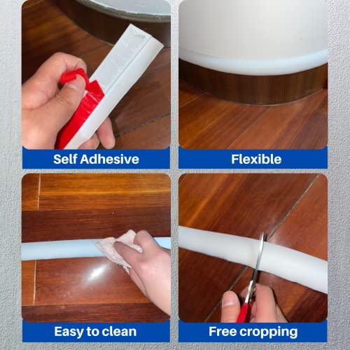 Snapklik.com : COUKIU 328FT PVC Floor Transition Strip, Peel And Stick ...
