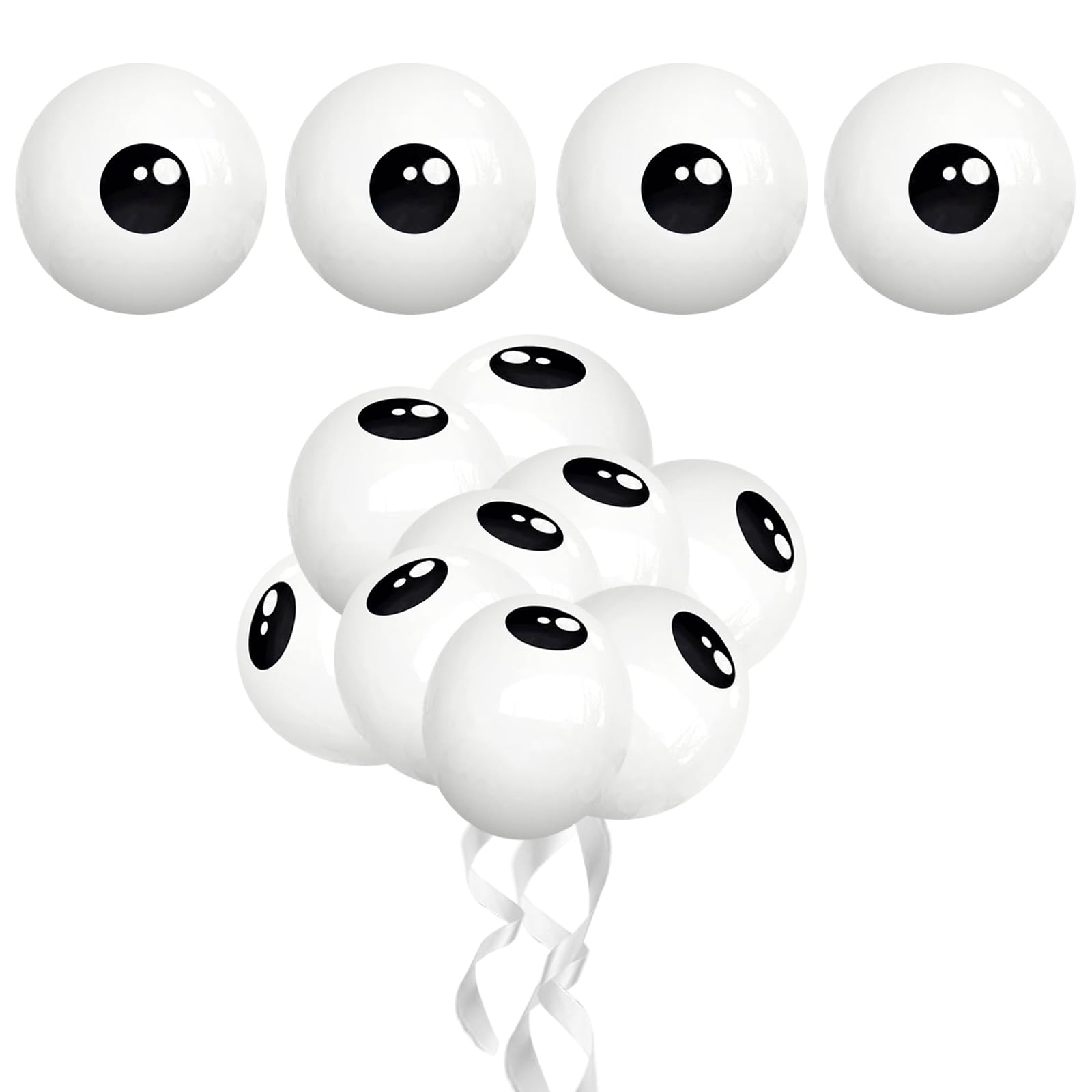Amazon.com: 50PCS Eyeball Balloons - Latex Eye Balloons Halloween ...