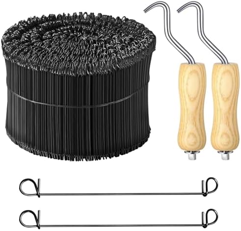 1000Pcs 6" Rebar Reinforcing Mesh Loop Ties | 16 Gauge Rust-Resistant ...