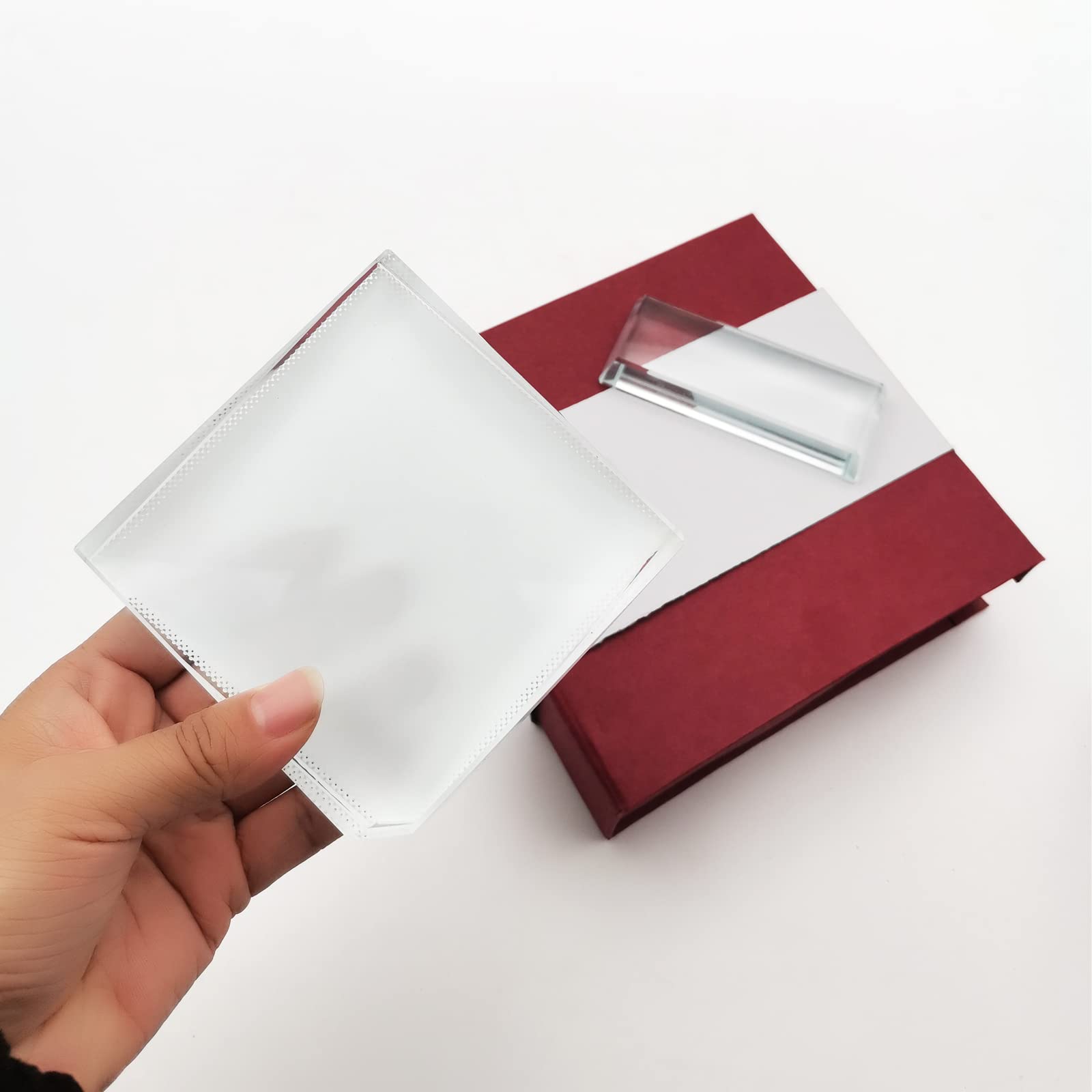 Sublimation Blanks Plaque Two Pack Sublimation Crystal Blanks Glass
