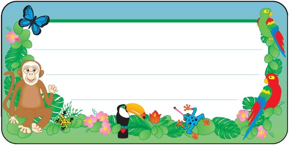 Amazon.com : Rainforest Nametag/Labels : Office Products