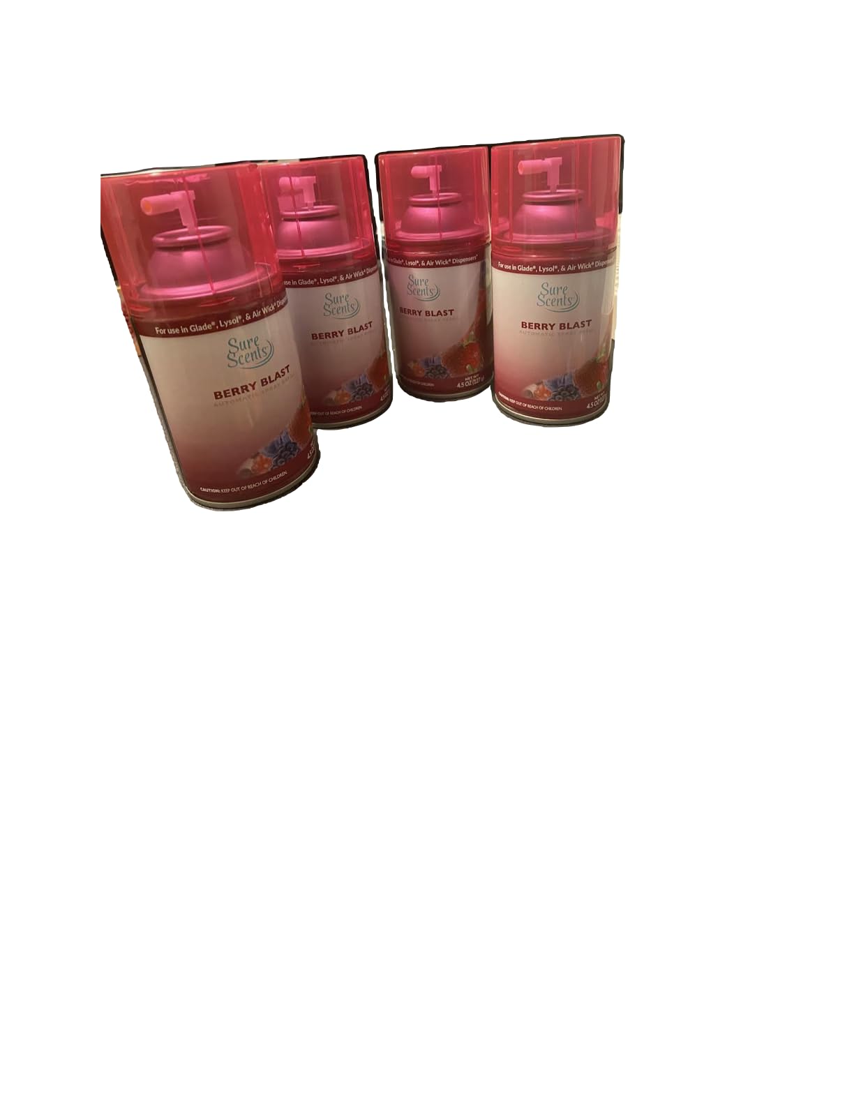 Amazon.com: Sure Scents Automatic Air Freshener, Berry Blast, 4.5 oz (4 ...