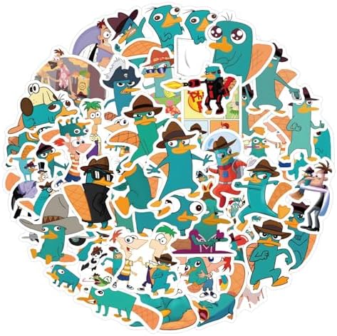 Amazon.com: 50pcs Cartoon Perry The Platypus Stickers for Kids Teens ...