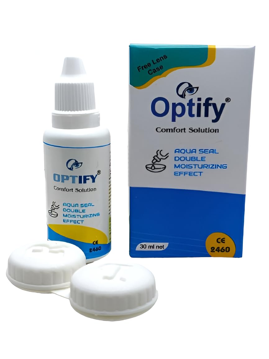 Buy Optify Contact Lens Solution 30ml With Lens Case Online at Low ...