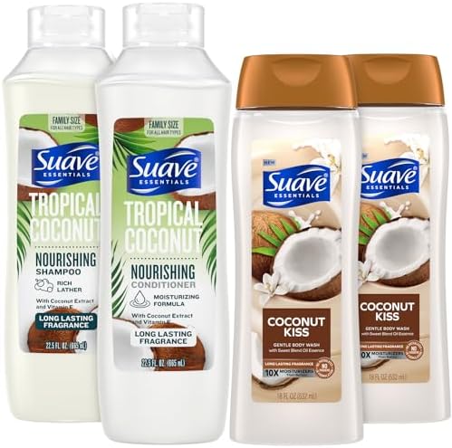 Amazon.com : Suave Shampoo & Conditioner Set, Tropical Coconut ...