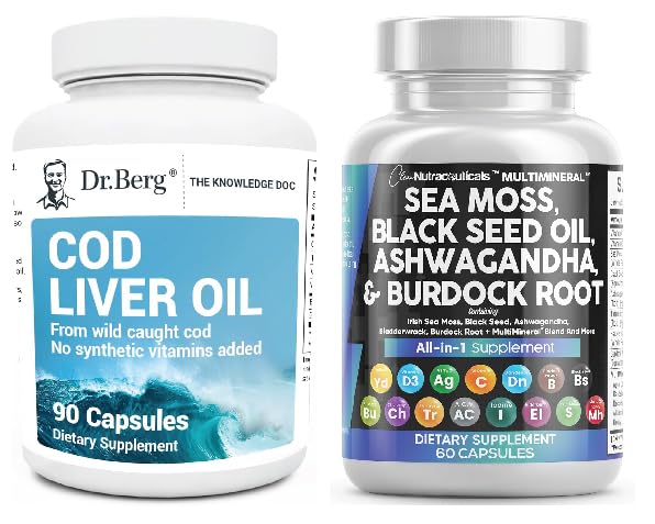 Atinika Nutrition COD LIVER OIL CAPSULES - NEW FORMULA WITHOUT OXBILE ...