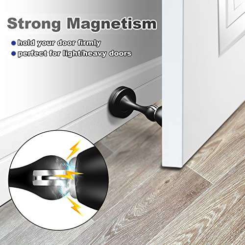 Snapklik.com : KOLAKO Door Stoppers, 14 Pack Magnetic Doorstops Black ...