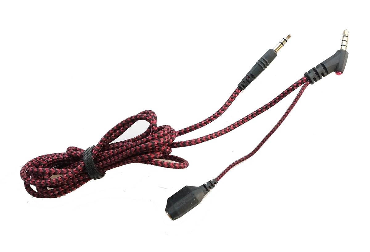 Amazon.com: SharePlay Red Slider Audio Cable Compatible with V-Moda ...