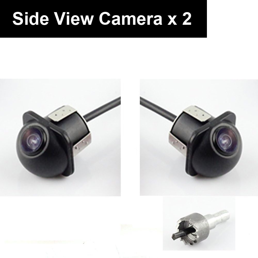 Amazon.com: Pair Car Auto 20mm Hole Drilling Side View Camera Side ...