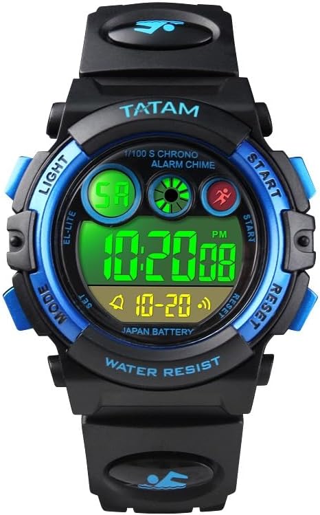 SKMEI Waterproof Sport Children Plastic Watch Multicolour Dial and Band ...