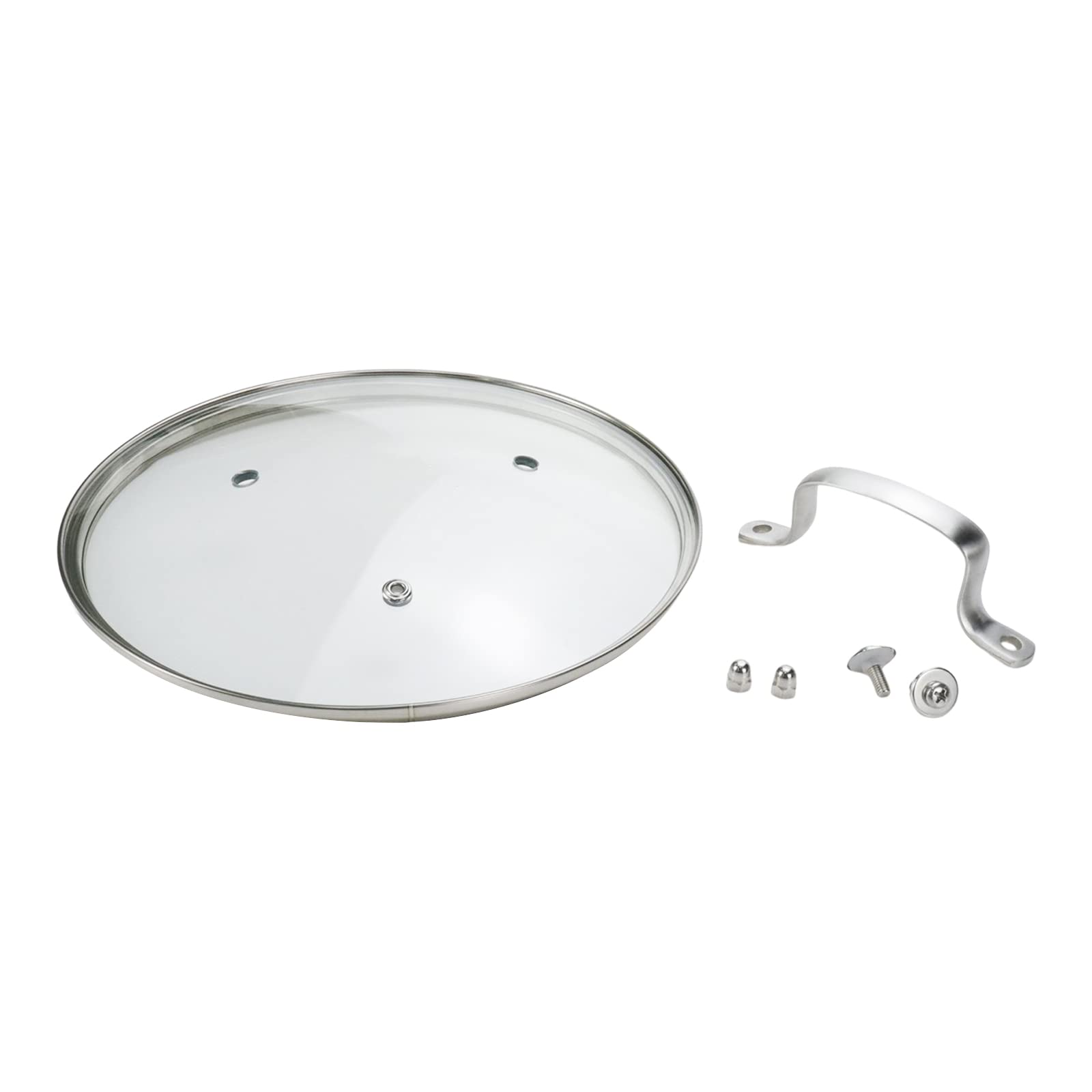 Snapklik.com : LC LICTOP 9" Tempered Glass Lid 304 Stainless Steel Rim ...