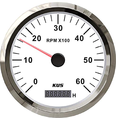 Amazon.com: KUS 110mm Tachometer 0-6000rpm for Gasoline Engine (WS ...