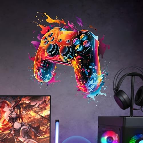 Amazon.com: CHengQiSM Game Wall Stickers Gamer Room Decor Gaming ...