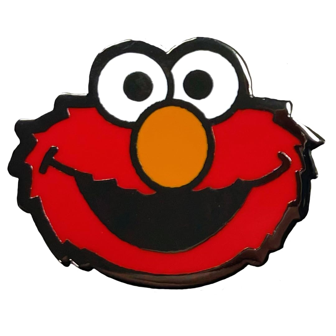 Amazon.com: Pawprint Family | Elmo Enamel Pin Badge | Sesame Street ...
