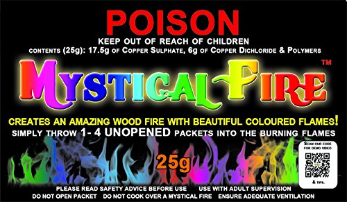 MYSTICAL FIRE 10 pkts - Magical Fire Colourful Color Changing Flames ...