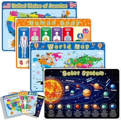 Amazon.com : Klean Kids Food Scientist Disposable Placemats for ...