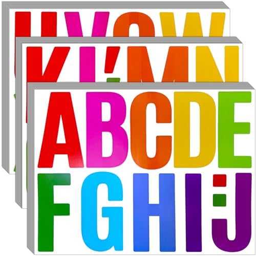 Amazon.com : Bemeol 408 Pieces 36 Sheets Letter Stickers Big Font ...