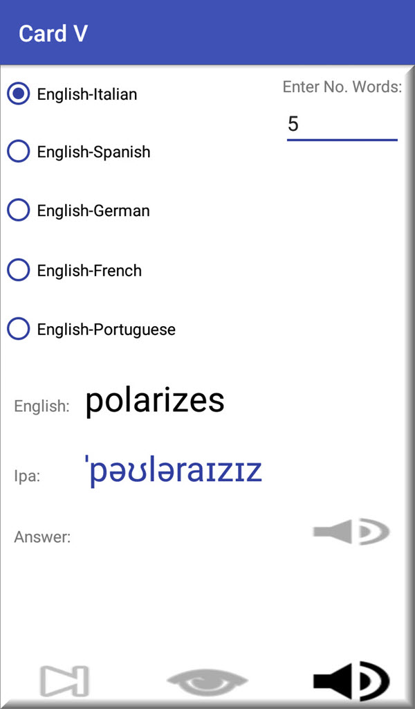 Card Vocabulary - App on Amazon Appstore