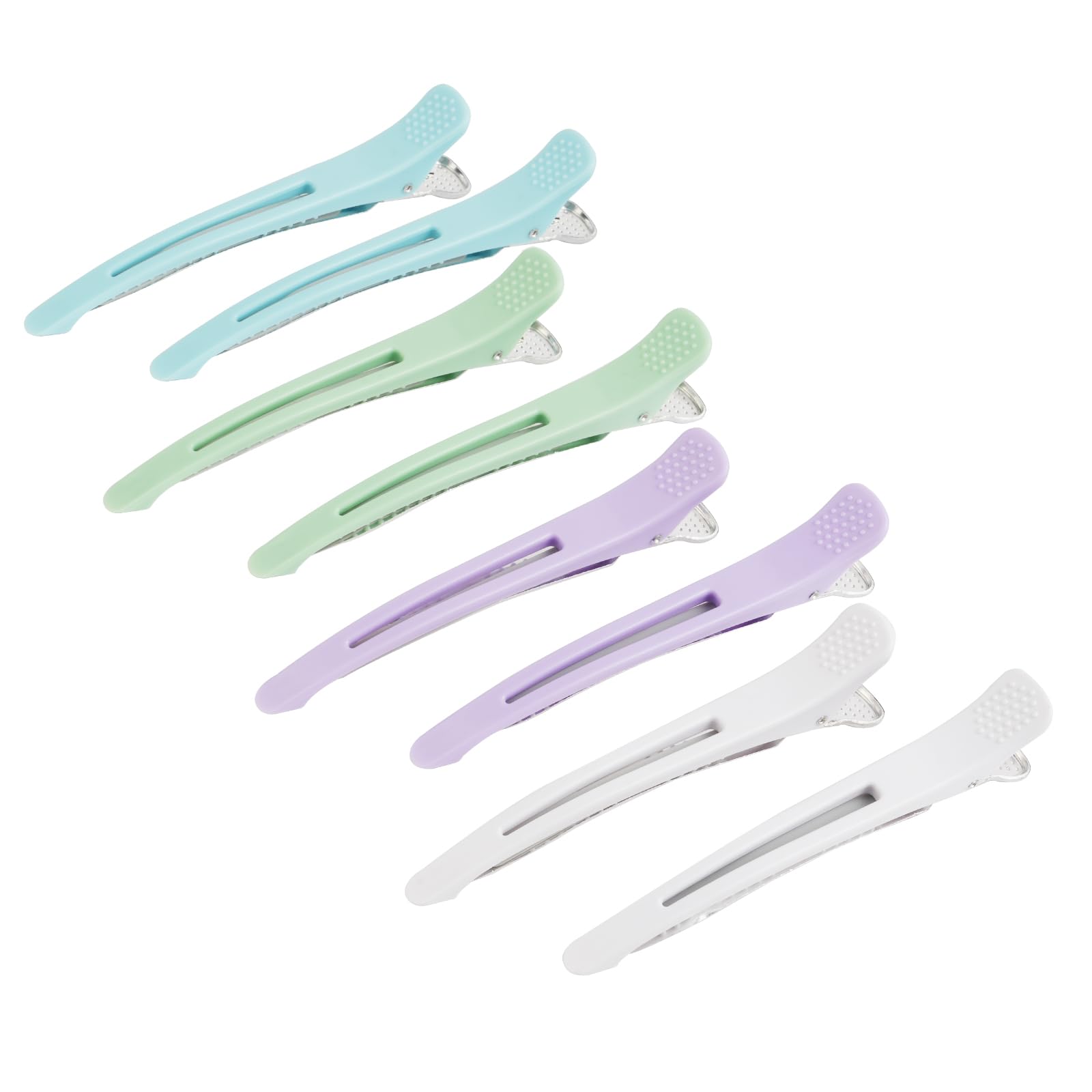 LOPHE 8 PCS Hair Sectioning Clips, Professional No-Trace Plastic ...