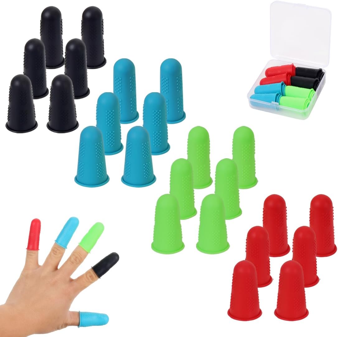 Amazon.com : Finger Protectors Hot Glue Gun Silicone Finger Protectors ...