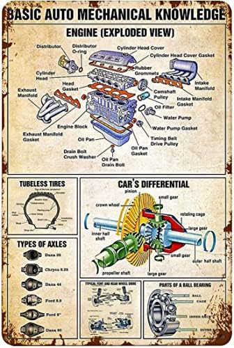 Amazon.com: Basic Auto Mechanic Knowledge Office Fun Restaurant Cafe ...