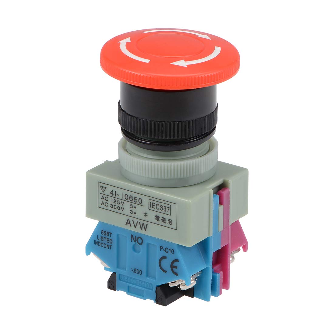 Buy sourcing Emergency Stop Rotary Switch 2 Positions 1NO 1NC Latching ...