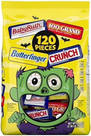 Amazon.com : Butterfinger, CRUNCH, Baby Ruth, 100 Grand Minis and Fun ...