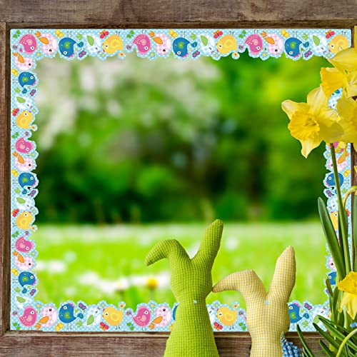 Snapklik.com : 69ft Spring Bulletin Board Borders Colorful Spring ...