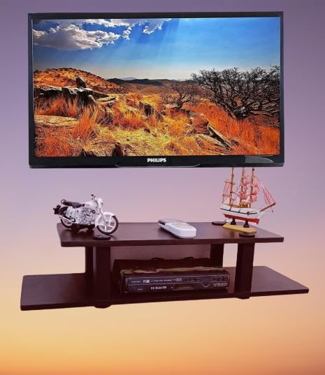 VARS DECOR tv Setup Box Stand Wall Mount Wooden,tv Setup Box Stand Wall ...