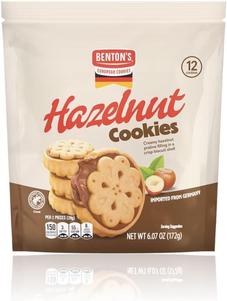Amazon.com: Benton’s Cookies (Pack of 1, Hazelnut) : Grocery & Gourmet Food