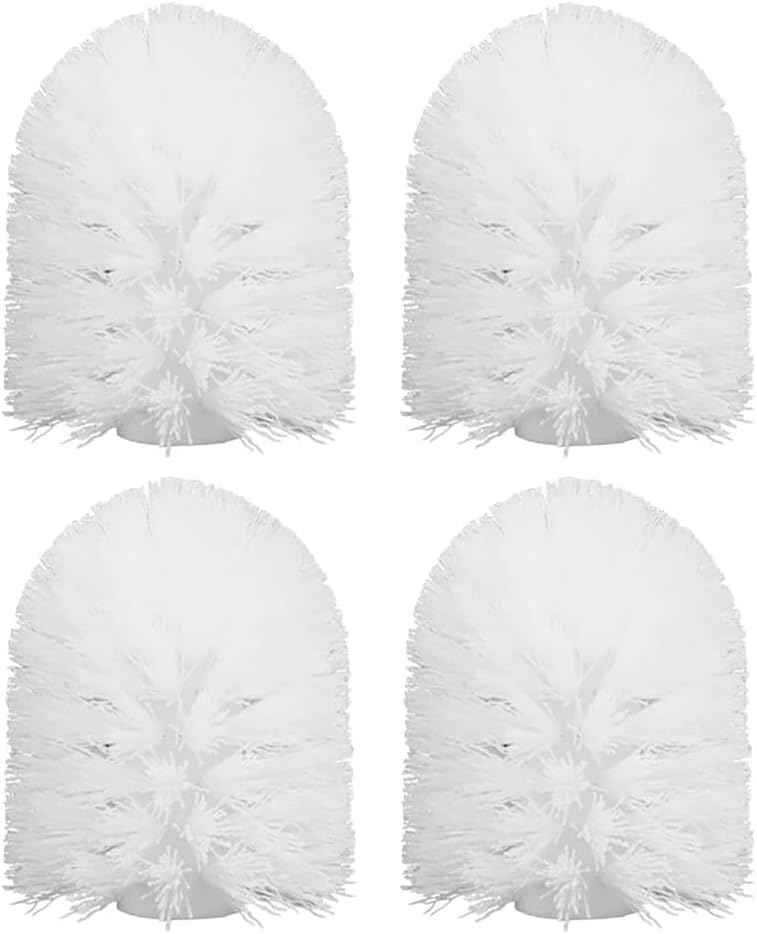 Amazon.com: Healvian Toilet Brush Head Replacement 4 Pack White Round ...