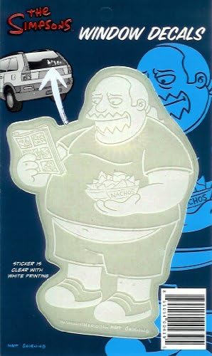 Amazon.com: Comic Book Guy Simpsons Family Car Window Sticker Decal ...
