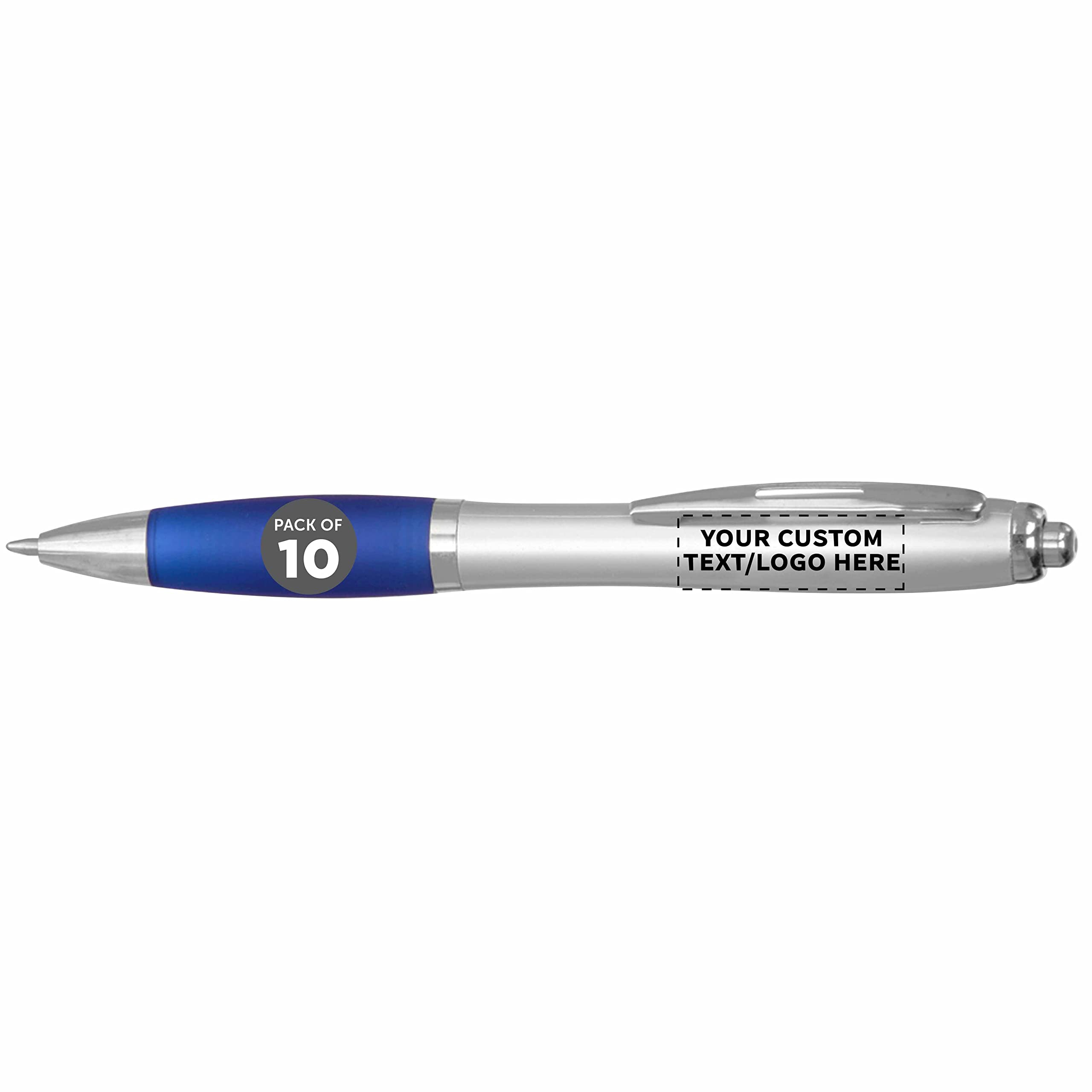 Amazon.com : DISCOUNT PROMOS Personalized Ballpoint Pens With Rubber ...