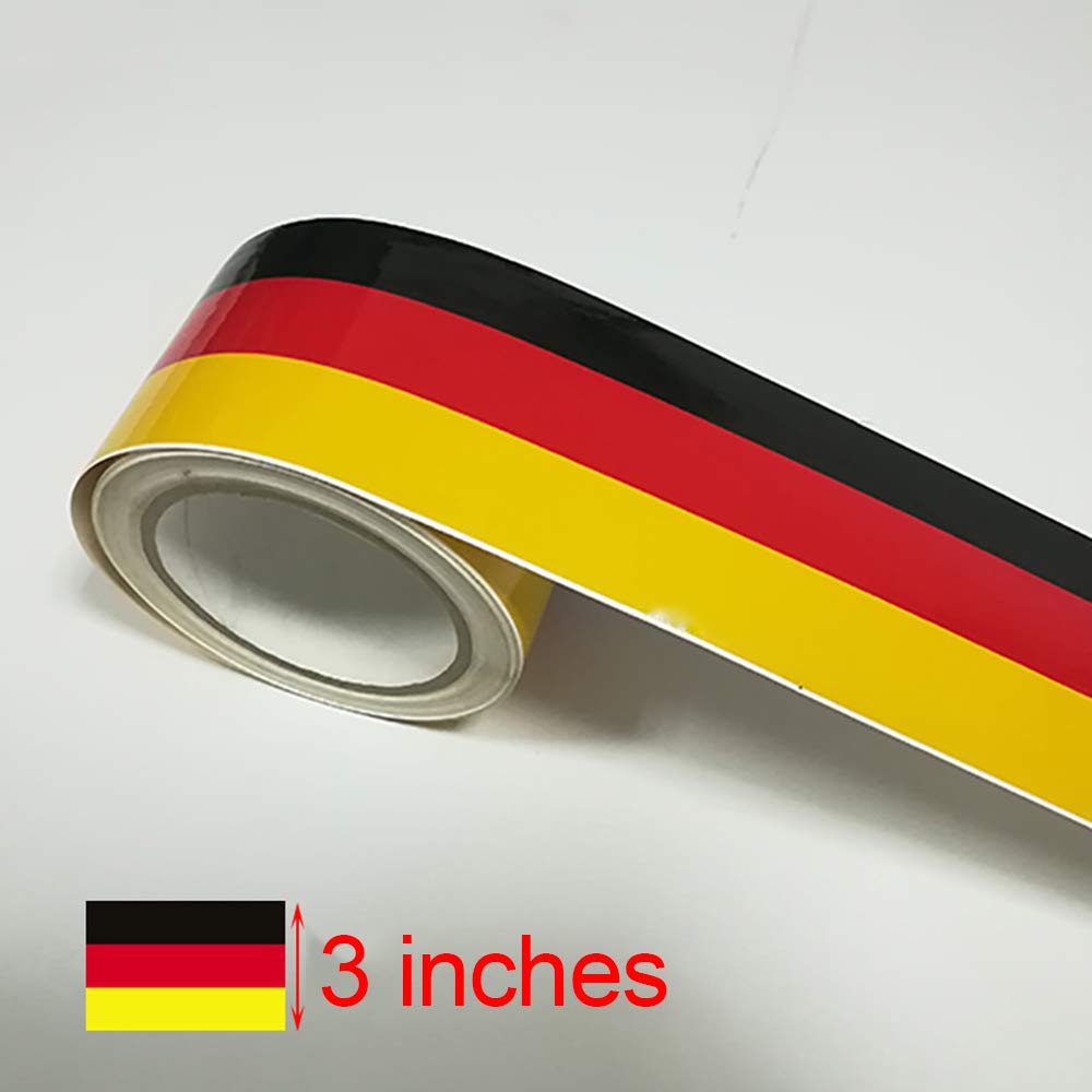 Snapklik.com : 3inches X 118inches Germany Flag Stripe Decal Sticker ...