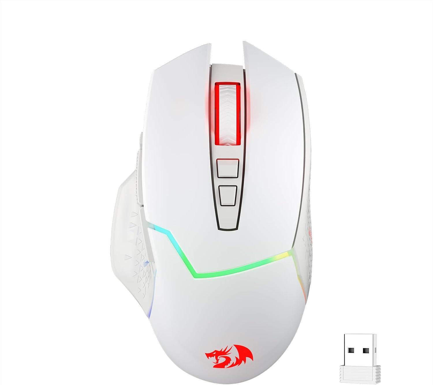Redragon M690 PRO Souris de jeu sans fil, 8000 DPI avec touche Rapid Fire, 8 boutons macro ...