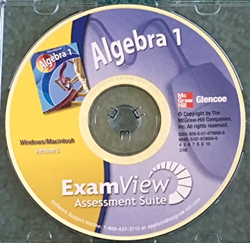 Amazon.com: Glencoe McGraw-Hill Algebra 1 ExamView Assessment Suite Cd ...