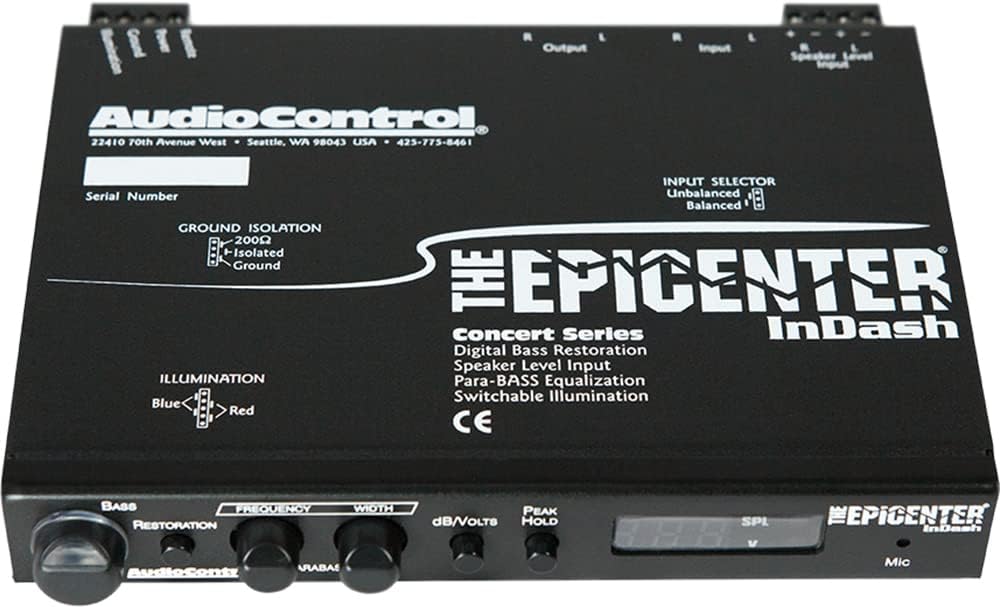 Amazon.com: AudioControl EPICENTER-INDASH Bass Maximizer and ...