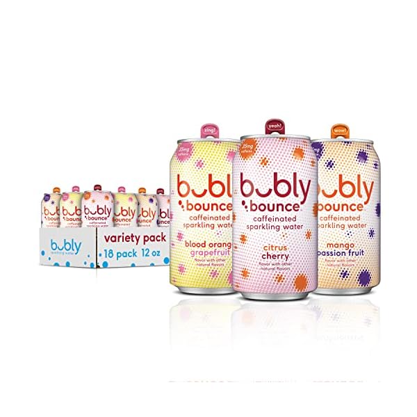bubly bounce caffeinated Sparkling Water, zero calories, zero sugar, 35mg | Gourmetian