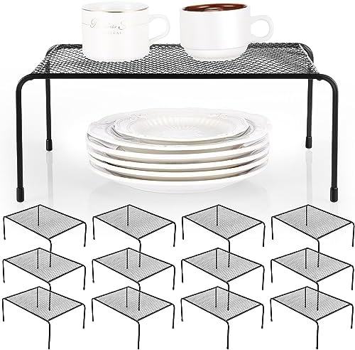 Amazon.com: Kigley 12 Pcs Mesh Kitchen Cabinet Shelf Organizer 13'' x 9 ...