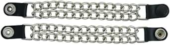 Amazon.com: Daniel Smart Motorcycle Vest Extender - Silver Double Chain ...