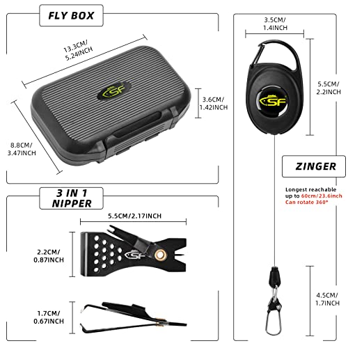 Snapklik.com : SF Fly Fishing Rod Reel Combo Kit 5 Or 6 Weight 9FT ...