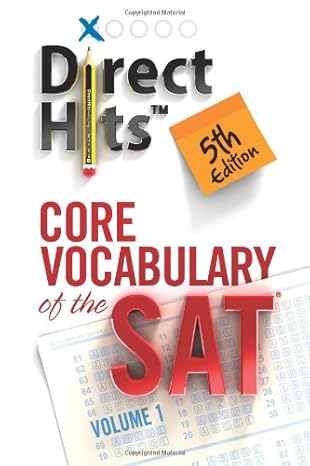 Amazon.com: Core Vocabulary of the SAT: 9781936551132: Direct Hits: Books