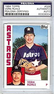 Vern Ruhle Autographed 1984 Topps Card #328 Houston Astros PSA/DNA ...