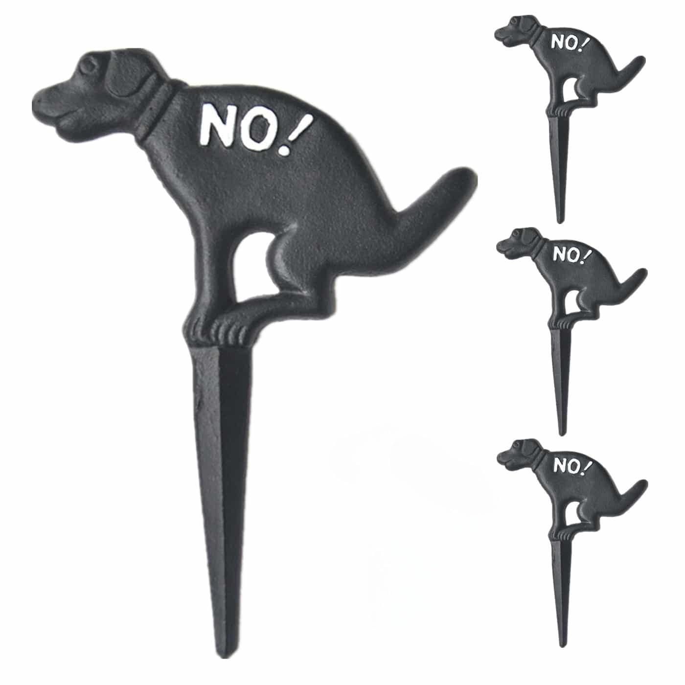 Snapklik.com : Aebor No Dog Pooping Solid Cast Iron Yard Sign, Grass ...