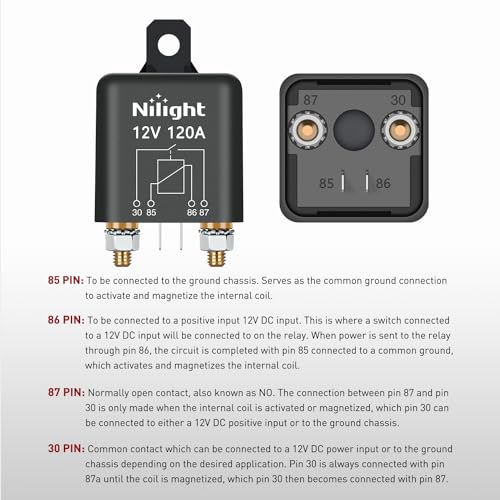 Snapklik.com : 120A Starter Relay 4 Pin Split Charge Relay Switch 12V ...